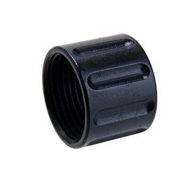 5KU Vertical Knurling Threaded Protector - 14mm CCW - Black | RedWolf