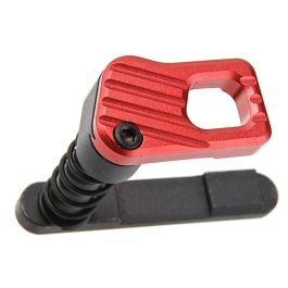 Alpha Parts Systema PTW Magazine Catch (CNC Steel, Type B) - Red | RedWolf
