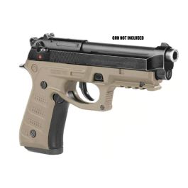 Recover Tactical BRETTA 92/M9 Grip and Rail System - Tan | RedWolf