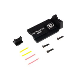 C&C Tac SIG Sauer M17 M18 GBB ACRO Plate Mount Sight Set - Black | RedWolf