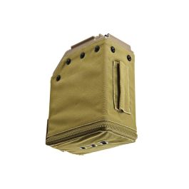 Lambda Defense MK48 LMG AEG Drum Magazine (5000 rounds) - Tan | RedWolf