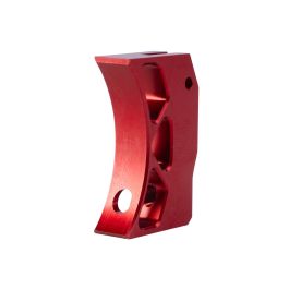 Revanchist Airsoft Hi Capa GBB Curved Trigger (Type E, Aluminum, Red) | RedWolf