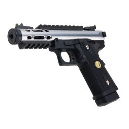 WE-Tech Hi Capa 5.1 Galaxy Type A Green Gas Airsoft Pistol - Silver ...