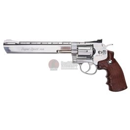 WinGun Airsoft Revolver CO2 703 (8 inch, Brown Grip, 6mm WinGun Airsoft Revolver CO2 703 (8 inch, Brown Grip, 6mm