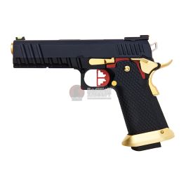 AW Custom HX20 Hi Capa GBB Airsoft Pistol - Black / Gold | RedWolf