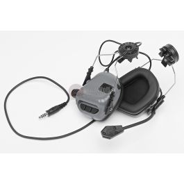 Earmor Tactical Hearing Protection Helmet Version Ear-Muff - Gray | RedWolf